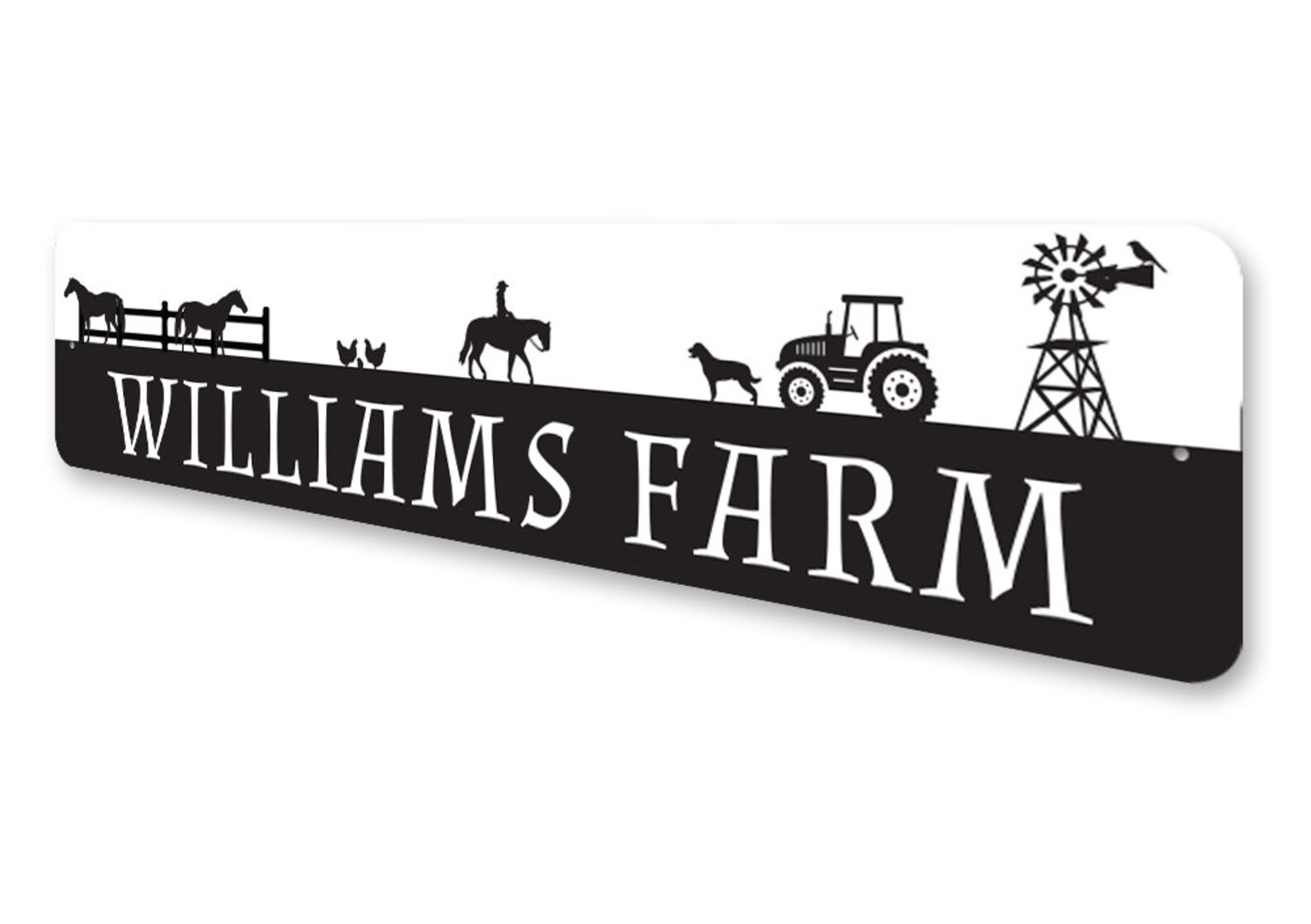 Custom Farm Sign Custom Farm Decor Farm Silhouette Farming - Etsy