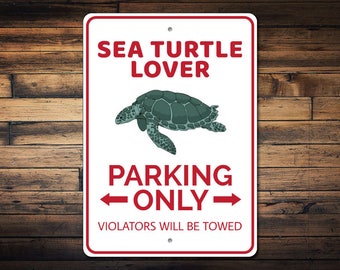 Sea Turtle Parking Sign - Etsy