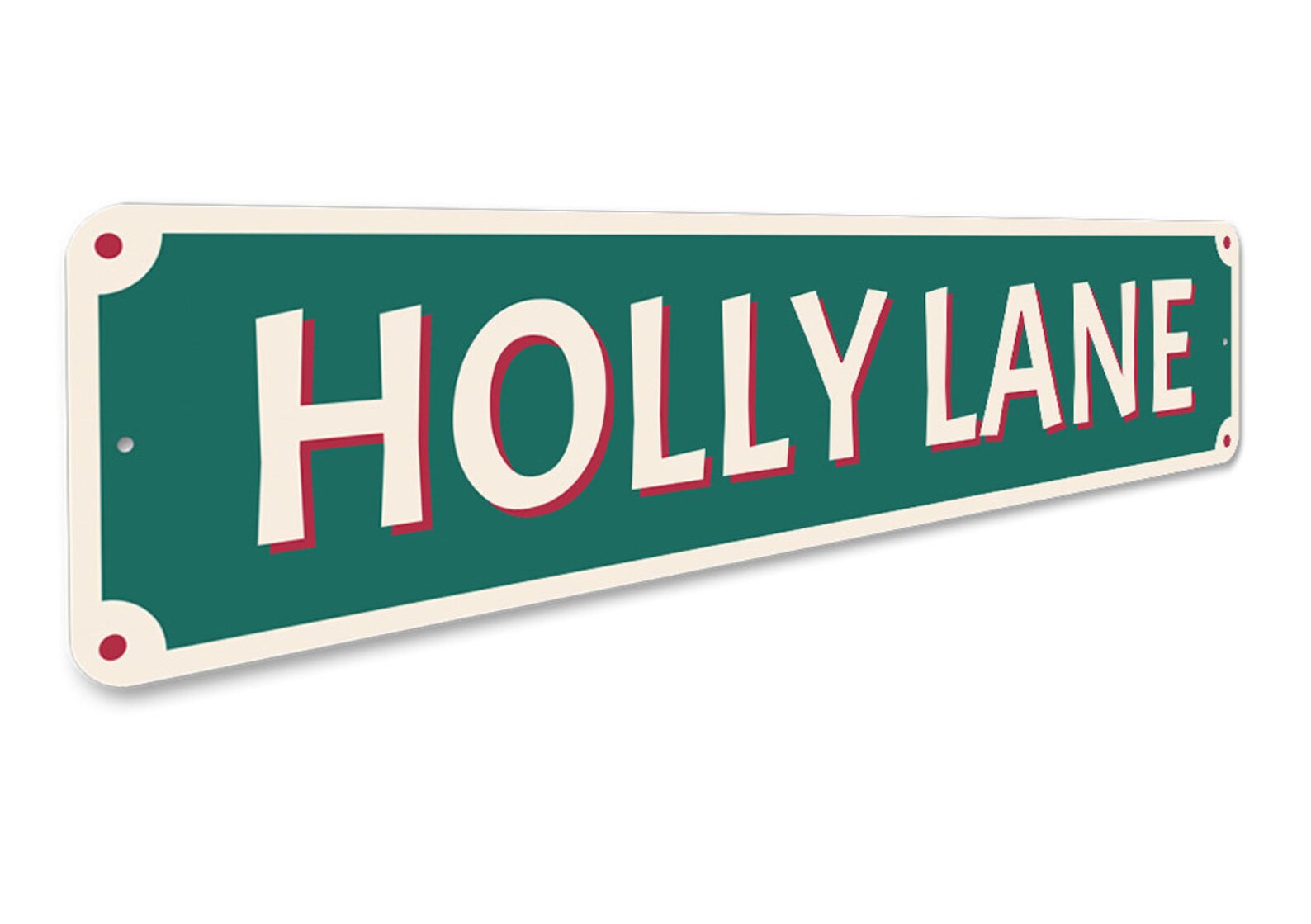 Holly Lane Sign, Christmas Lane Sign, Christmas Lovers, Sign for ...