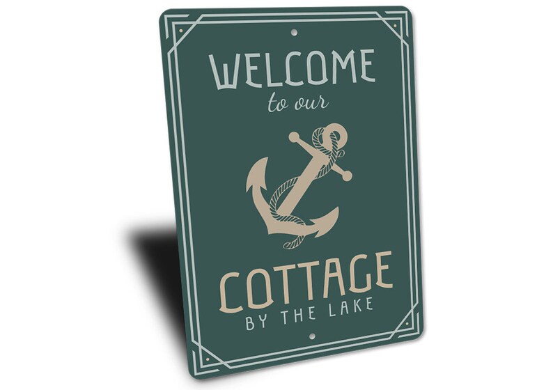 Custom Cottage Welcome Sign Personalized Cottage Style - Etsy