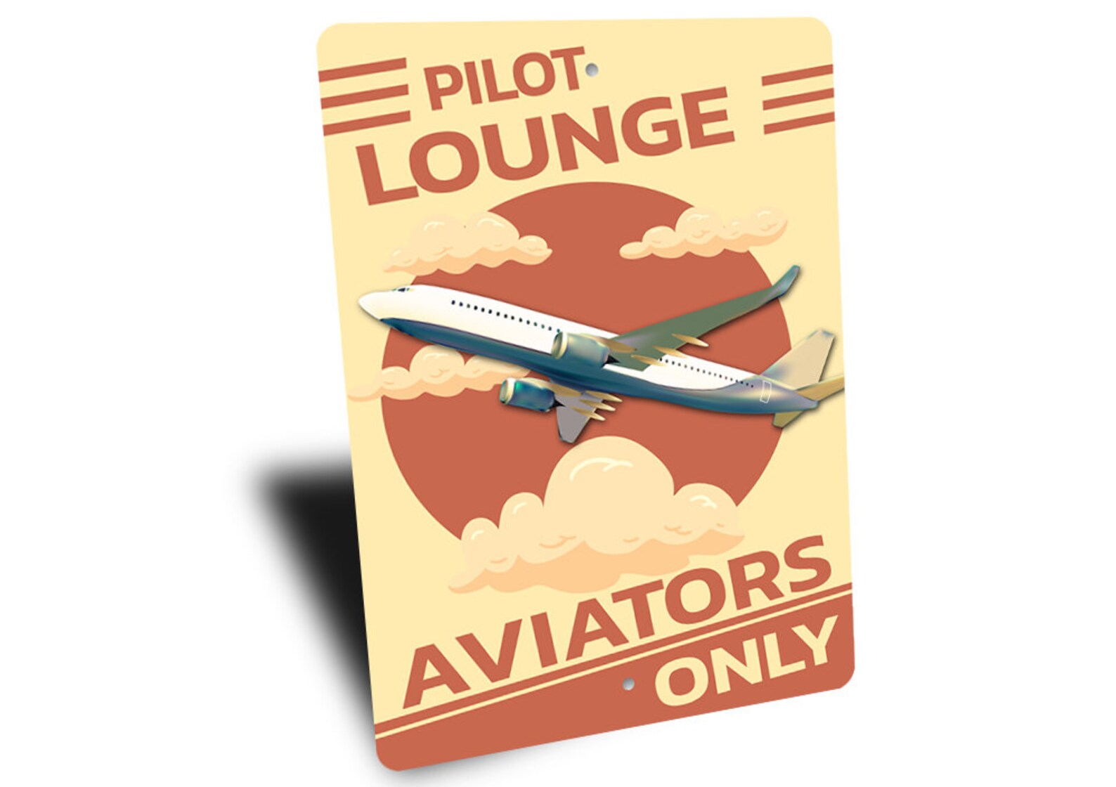 Pilot Lounge Sign Custom Pilot Sign Aviators Only Gift - Etsy