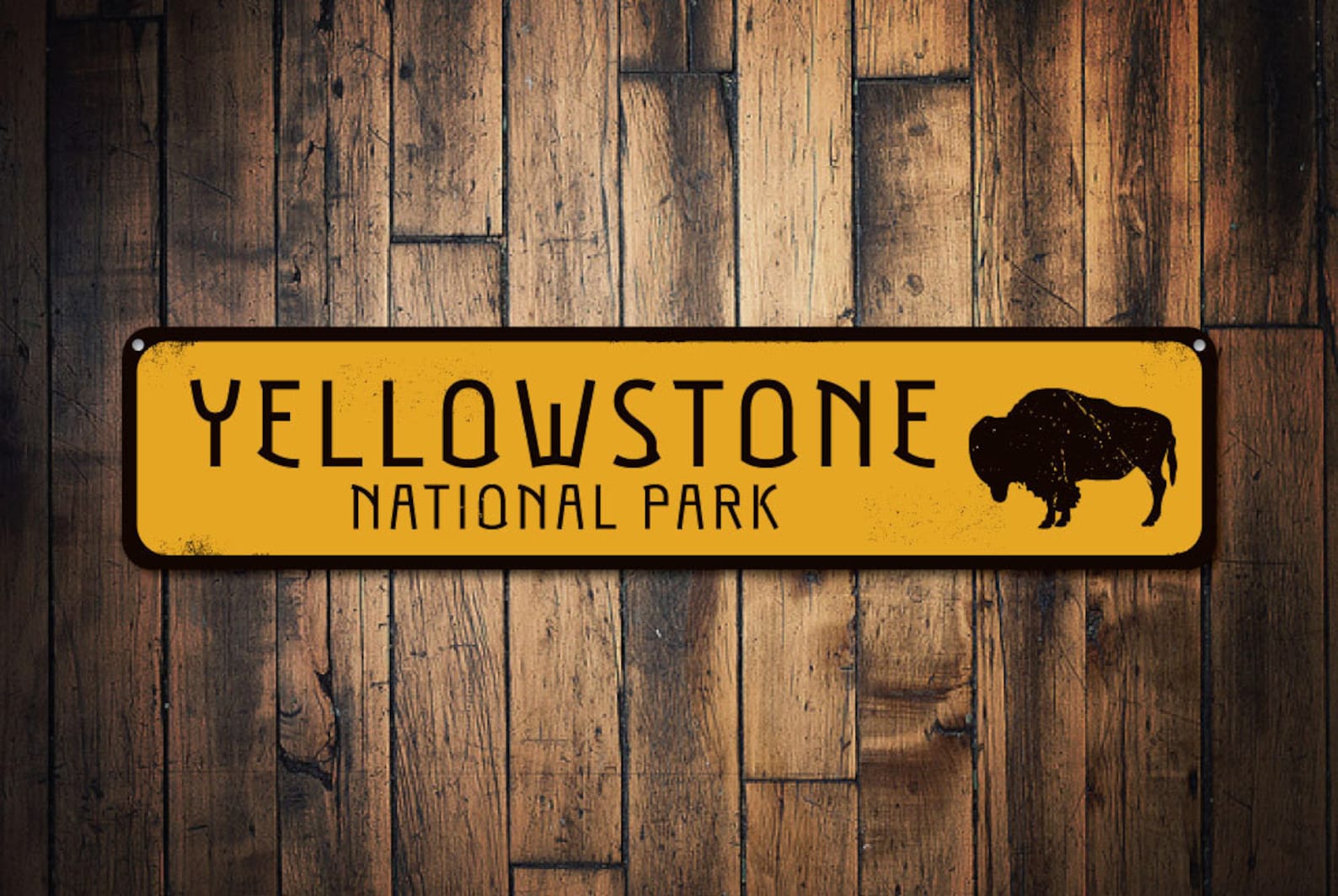 Buffalo National Park Sign, Personalized Park Destination Sign ...