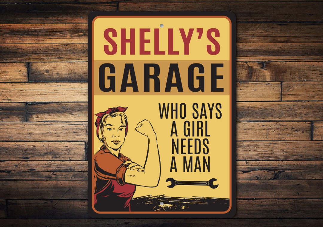 Girls Garage Sign, Custom Girl Garage Gift, Girls Garage, Custom Mom ...