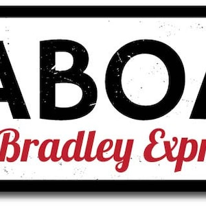 All Aboard Sign, Train Sign, Custom Train Station Sign, Family Name ...