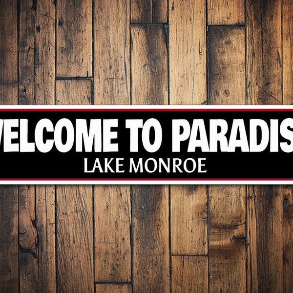 Welcome Lake Sign - Etsy