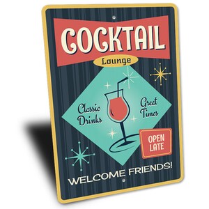 Cocktail Lover Sign, Cocktail Sign, Vintage Bars, Drinking Decor ...
