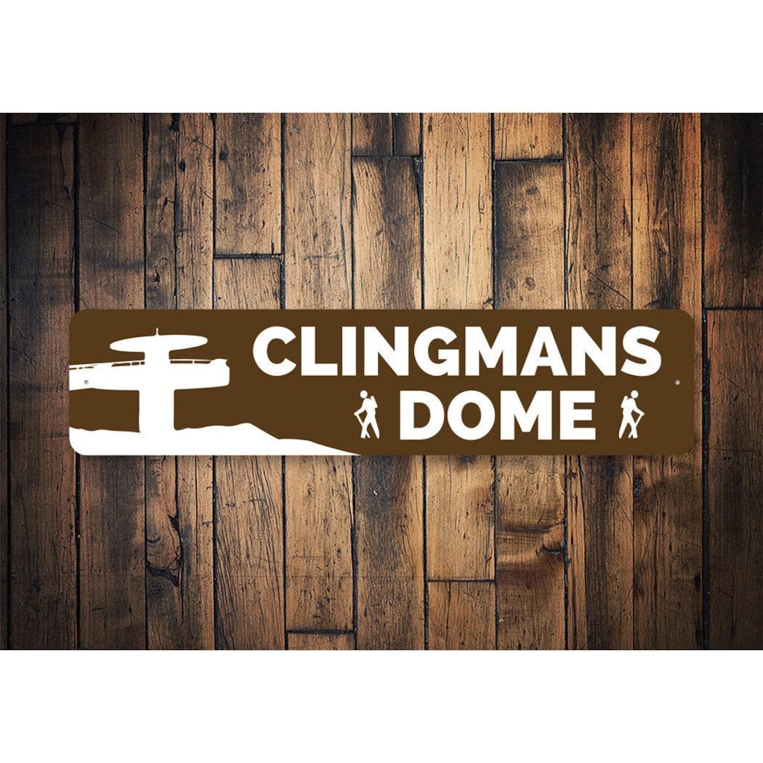 Clingmans Dome Sign, Clingmans Dome Hiking, Custom Trail Sign, Private ...