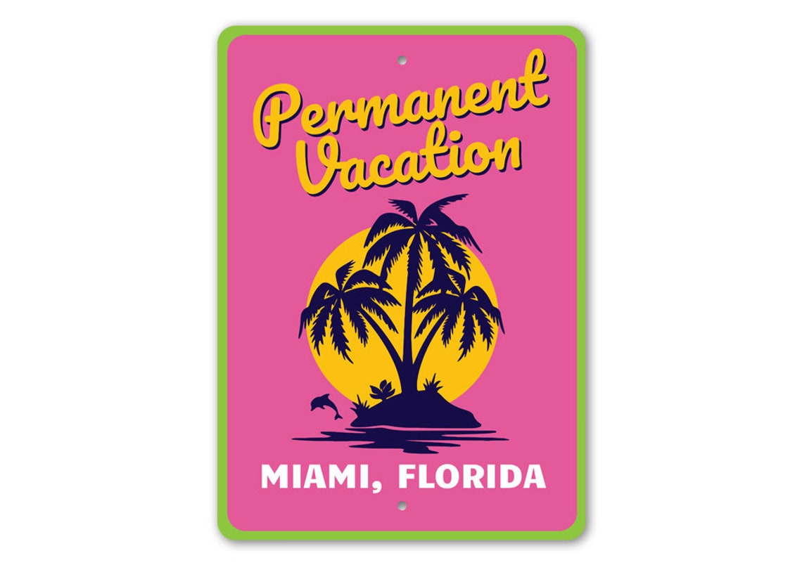 Permanent Vacation Vacation Home Sign Vacation Get Away - Etsy