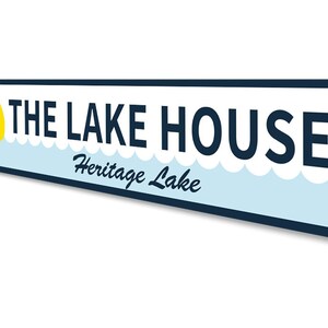 The Lake House Sign, Heritage Lake Sign, Lake House Decor, Lake Life ...