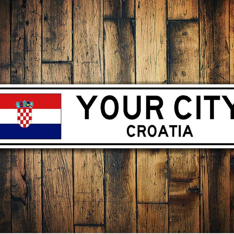Croatia Flag for Wall - Etsy