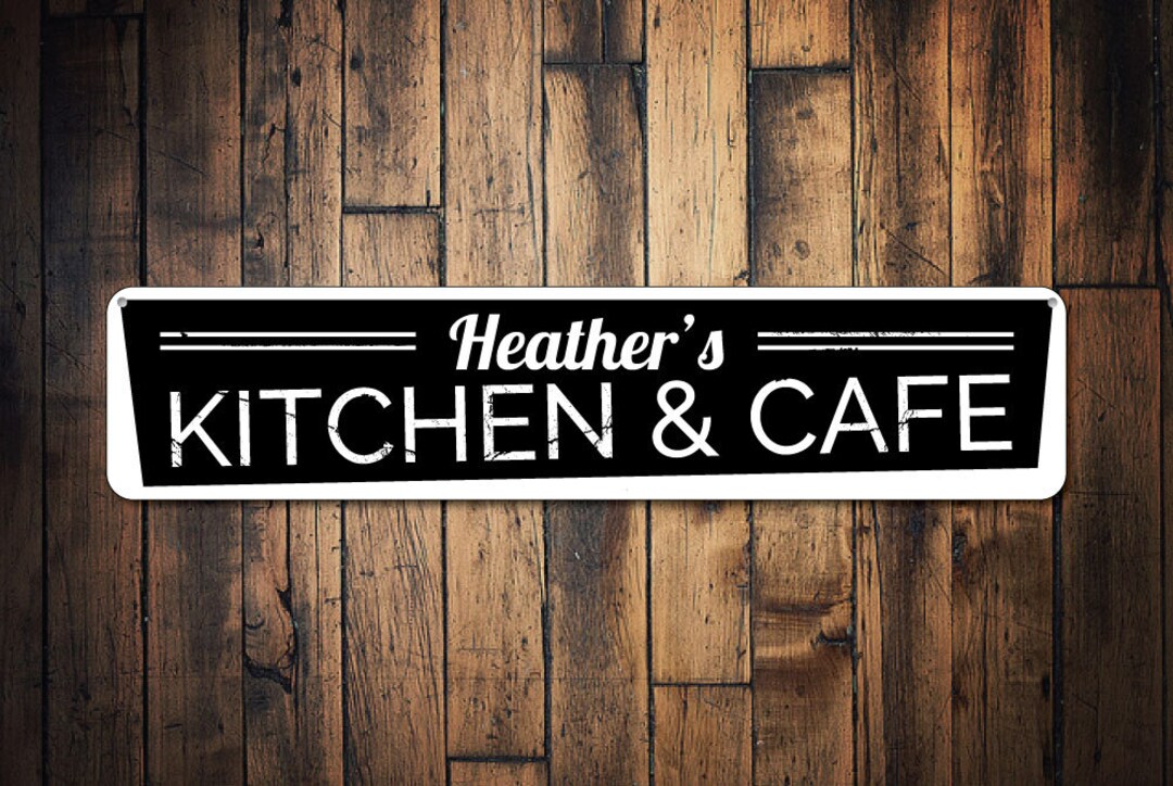Letrero de cocina y cafetería, letrero de cocina con nombre ...