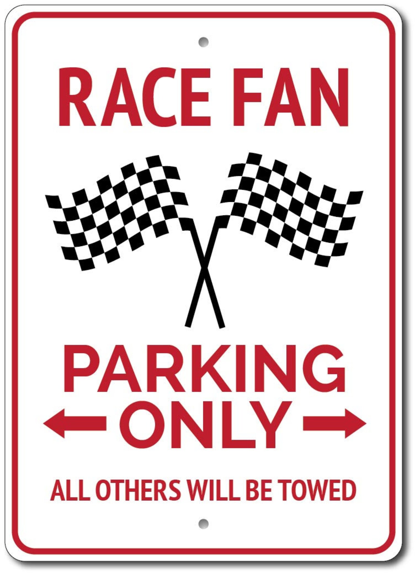 Race Fan Parking Sign Race Fan Gift Racing Decor Race Fan | Etsy