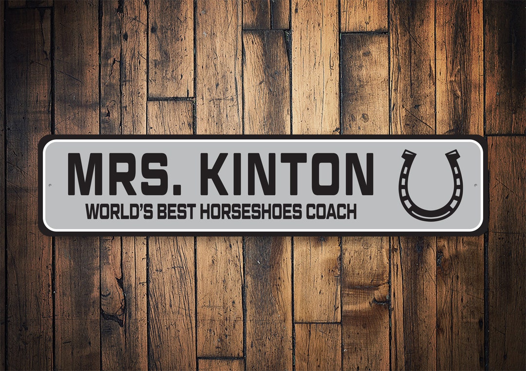 Horseshoes game Sign, Horseshoes Player Gift, Horseshoes Champion ...