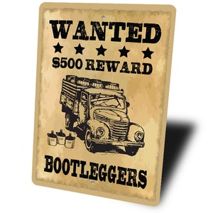 Bootlegger Sign, Bootlegger Moonshine, Bootlegger Bar, Bootlegger Decor ...