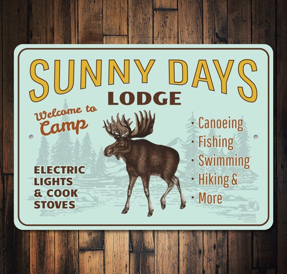 Lodge Name Sign Custom Lodge Sign Moose Lodge Decor Moose - Etsy