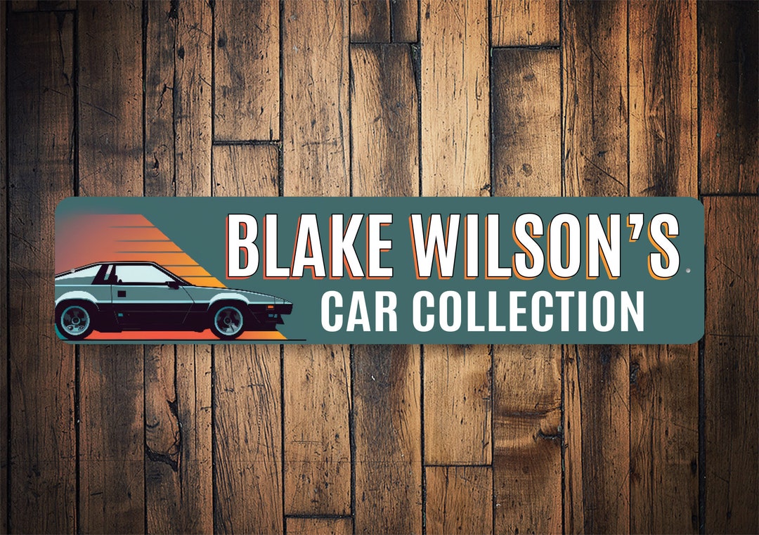 Car Collection Sign, Custom Car Sign, Toy Car Collection, Decor for ...