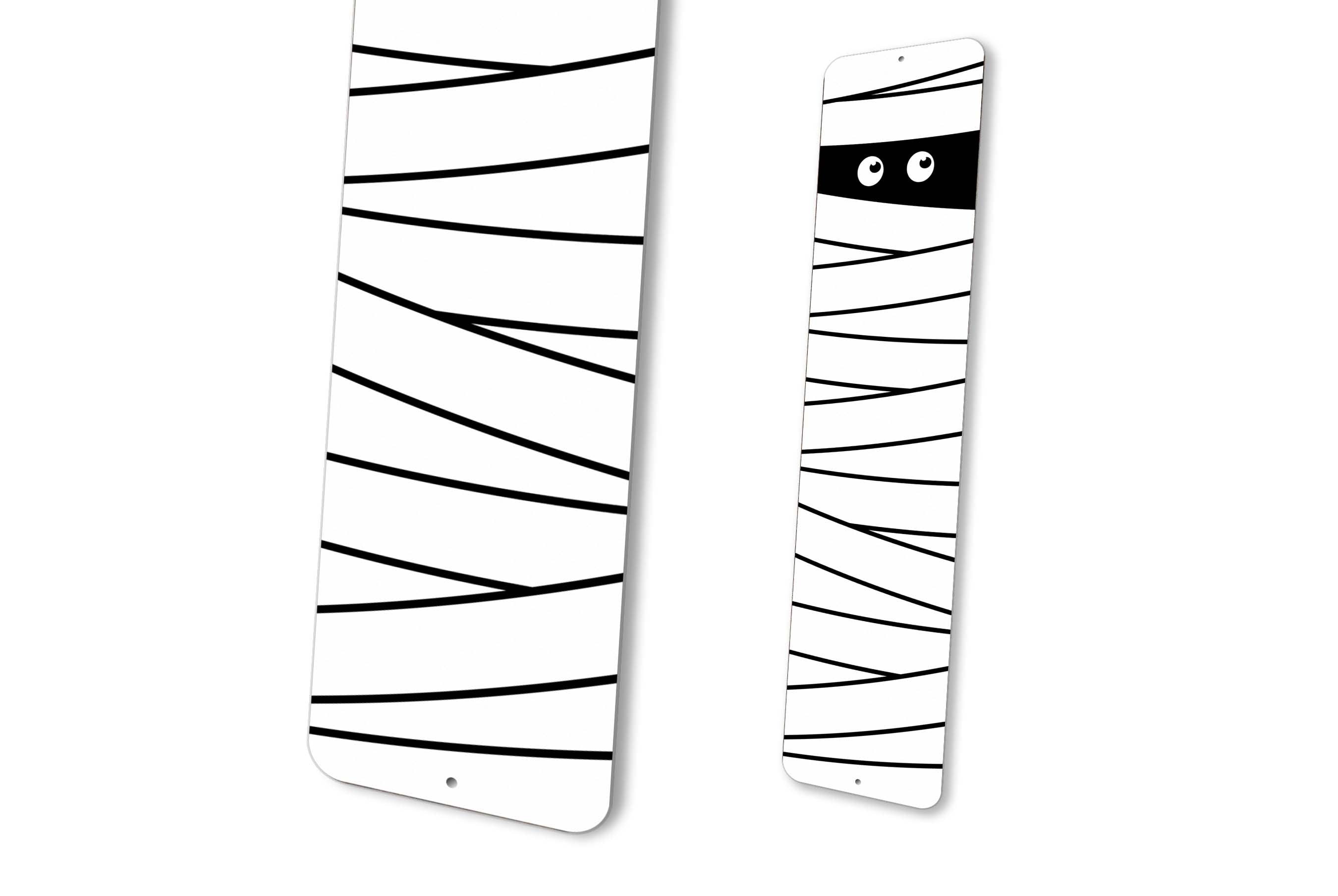 Halloween Mummy Sign, Spooky Mummy, Halloween Decor, Vertical Metal ...