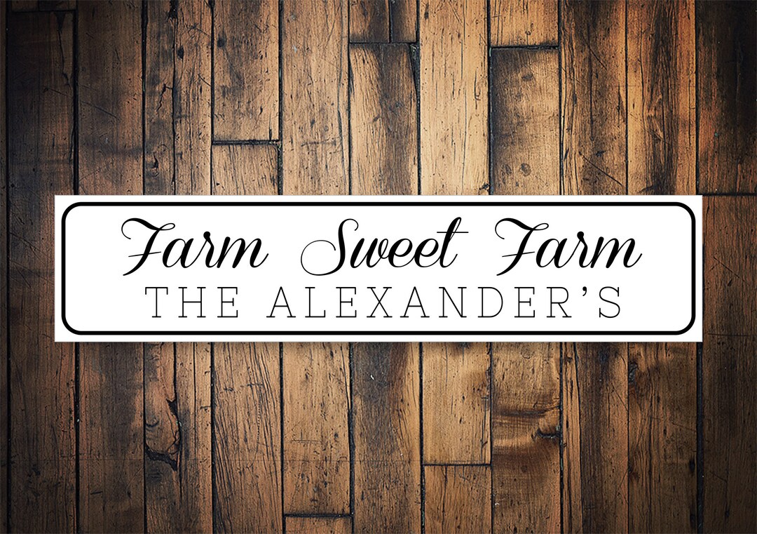 Farm Sweet Farm Sign Cute Farm Sign Decor for Farms Farmers - Etsy