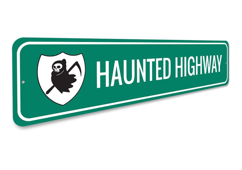 Haunted Highway Haunted Road Signs Scary Road Decor - Etsy