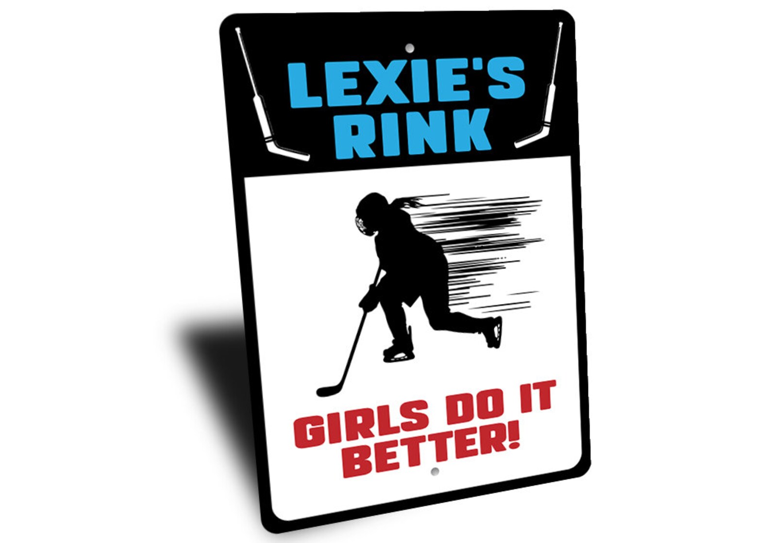 Girl Hockey Sign Custom Hockey Sign Girl Hockey Room Custom - Etsy