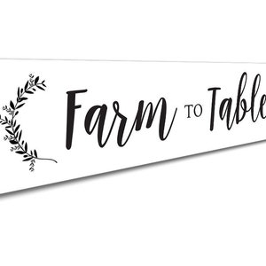 Farm to Table Farming Food Sign Farm Food Farmers Decor - Etsy