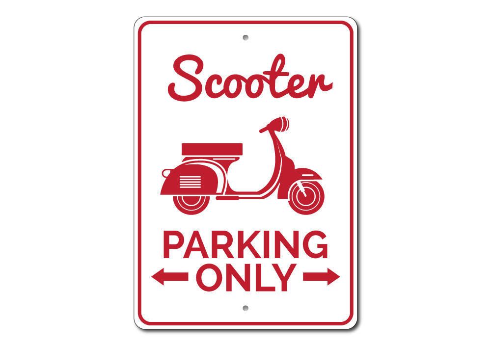 Scooter Parking Sign Scooter Sign Scooter Gift for Scooter - Etsy