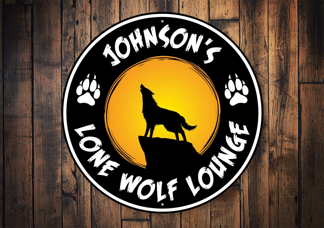 Lone Wolf Sign, Single Dad Sign, Wolf Decor, Single Man Decor ...