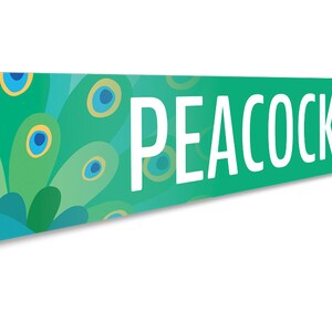 Peacock Sign, Peacock Sign, Peacock Decor, Zoo Signs, Zoo Animals, Wall ...