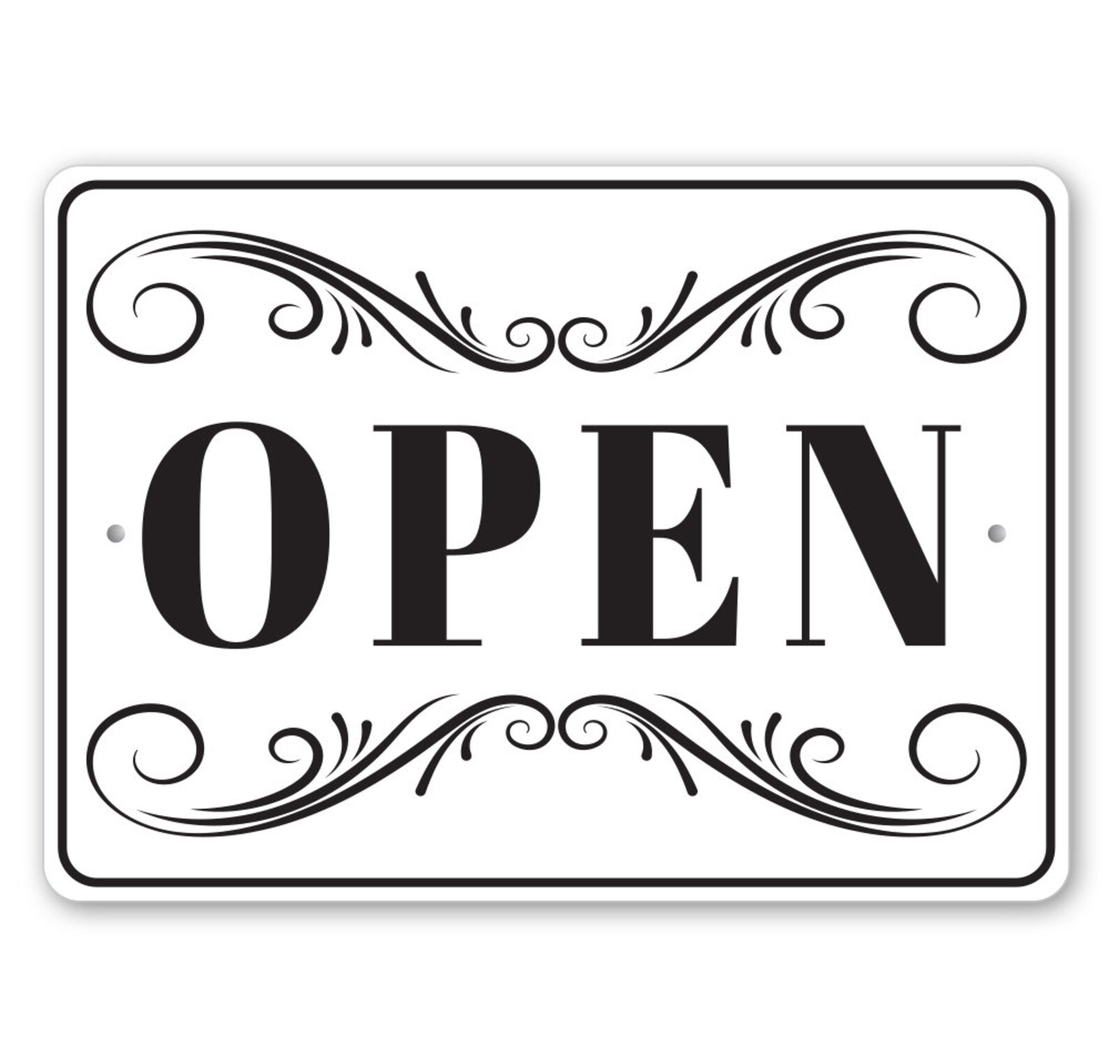 Open Sign Simple Open Sign Open Shop Sign Open Building - Etsy