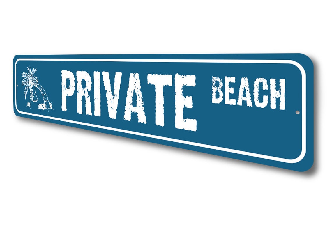 Private Beach Beach Sign Decor Private Beach Sign Beach - Etsy