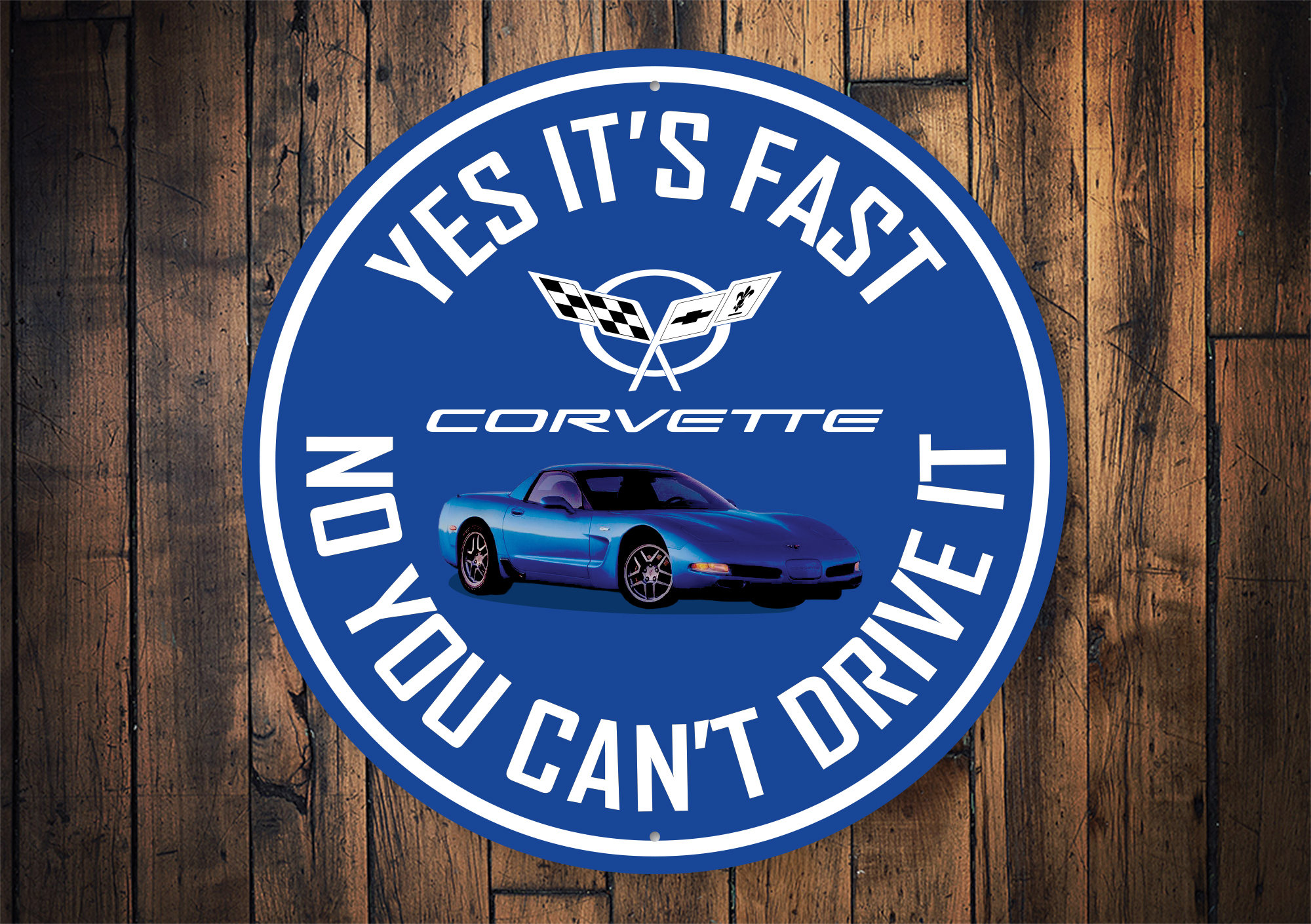 C5 Corvette Circle Sign C5 Corvette Gift Fathers Garage - Etsy