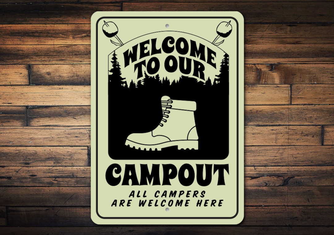 Campout Sign, Cute Camping Gift, Family of Campers, Camping Life ...