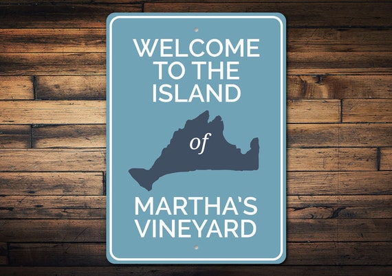 Martha's Vineyard Sign Vineyard Place Decor Island | Etsy