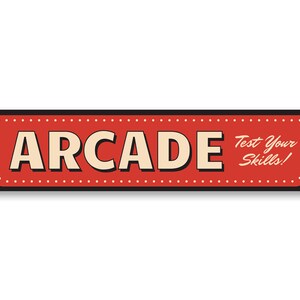 Vintage Arcade Sign, 1900 Arcade Sign, Arcade Lovers, Arcade Sign ...