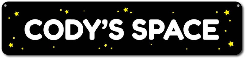 Kid Space Sign Personalized Space Lover Stars & Sky Sign - Etsy