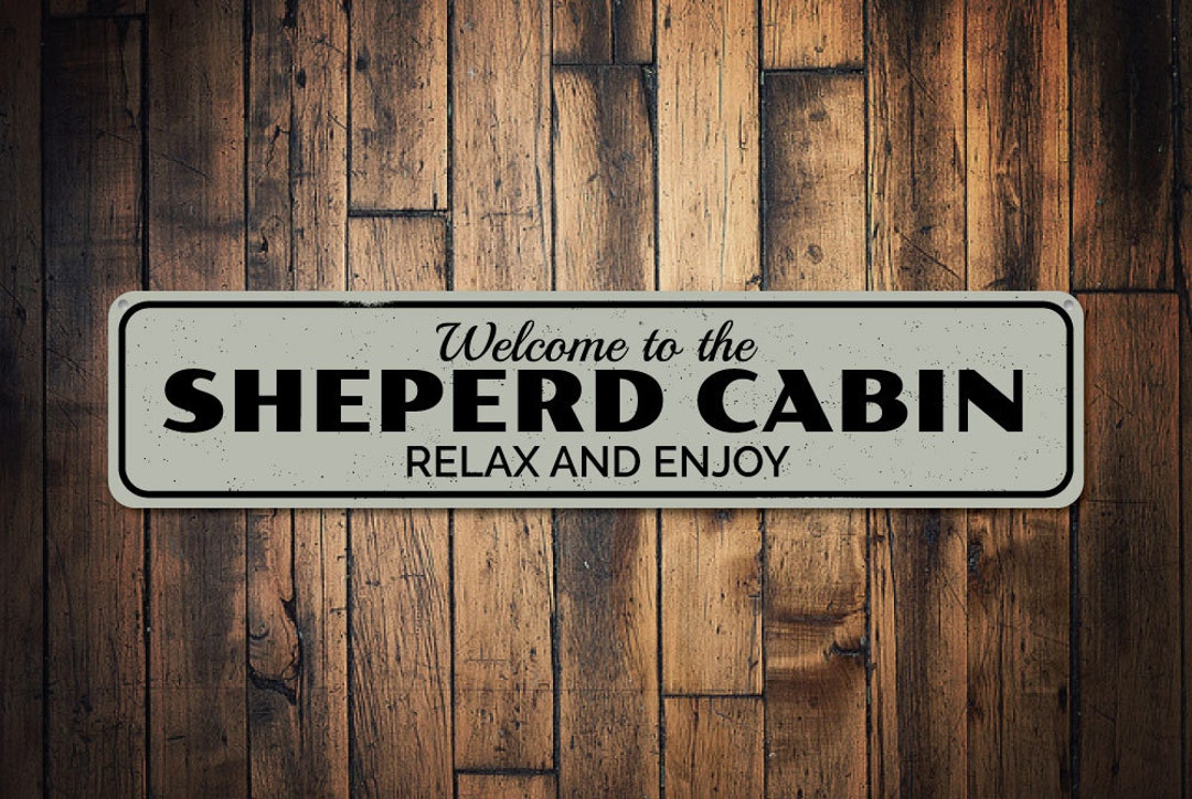 Welcome Cabin Sign, Relax and Enjoy Sign, Family Name Sign, Custom ...