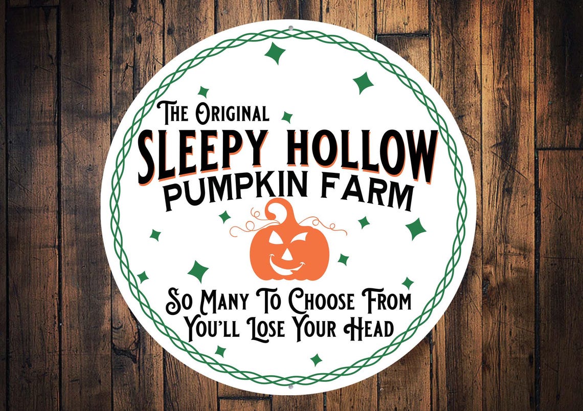 Sleepy Hollow Farm Sign, Halloween Wreath Signs, Front Door Wreath Add ...