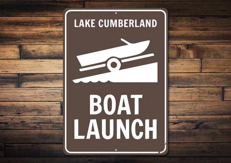 Boat Launch Lake Sign Personalized Boat Lover Gift Custom - Etsy