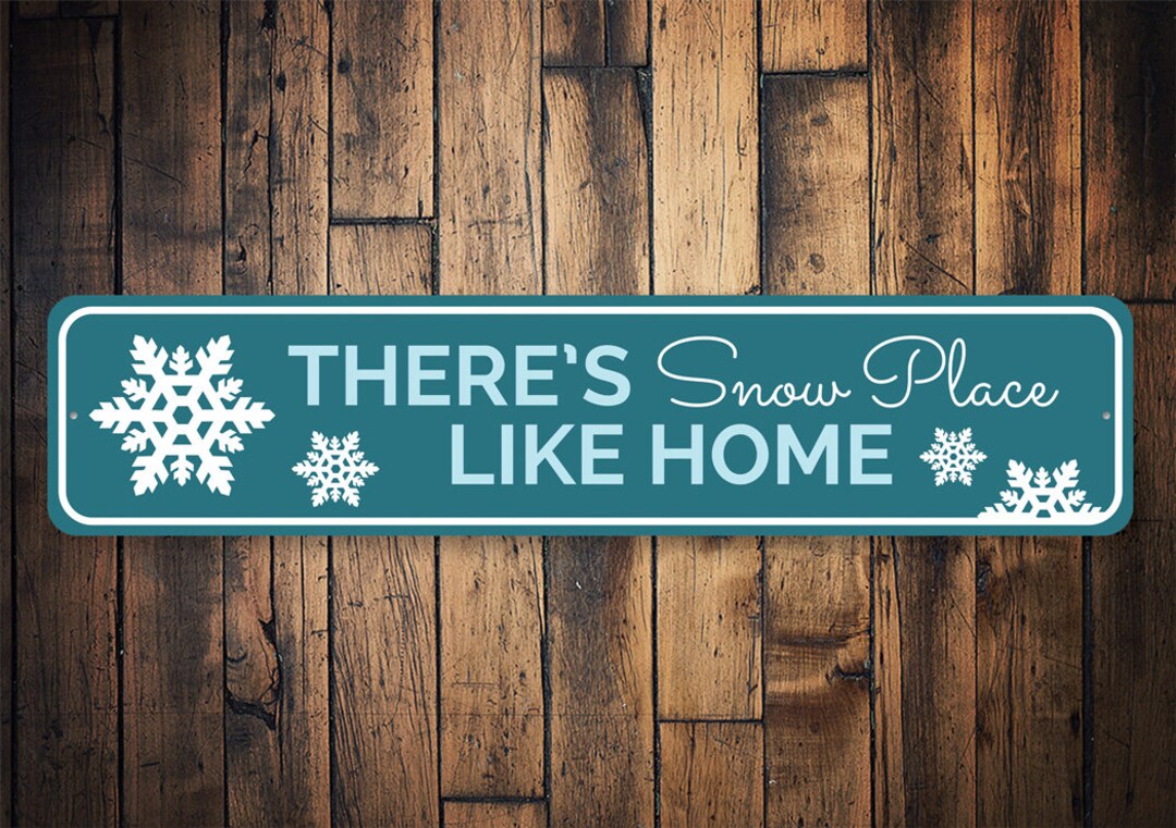 Theres Snow Place Like Home, Winter Decor, Snowy Christmas, White ...