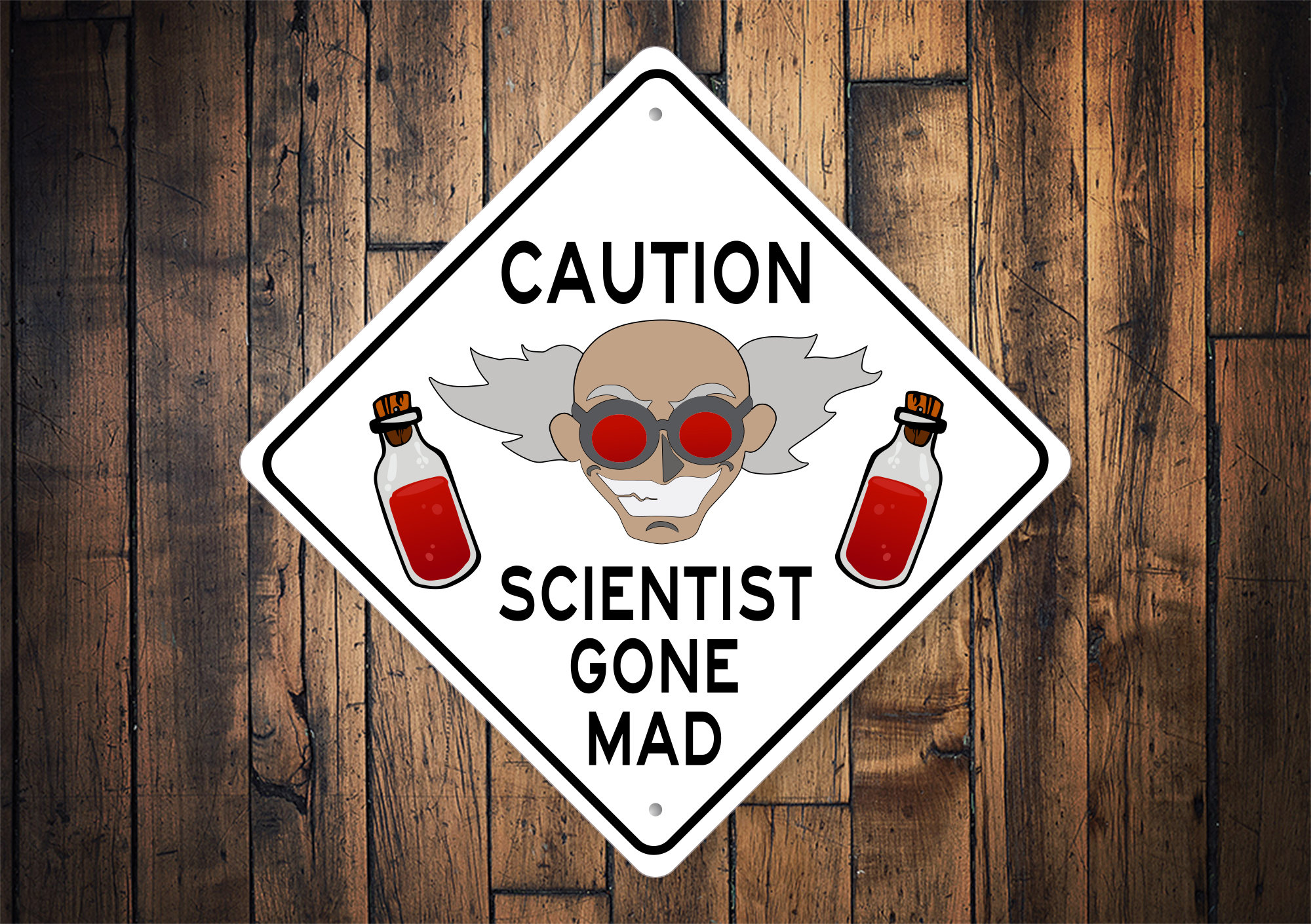 Scientist Gone Mad Sign Funny Teacher Scientist Teacher - Etsy