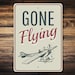 Gone Flying Sign Flying Plane Sign Airplane Decor Airplane | Etsy
