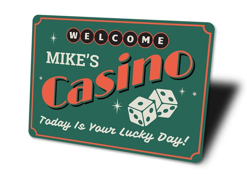 Casino Owner Sign, Dicing Here Gambling, Poker Lounge Decor, Poker Gift ...