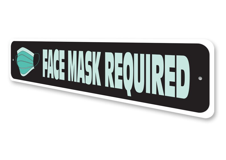 Face Mask Sign Face Mask Required Sign for Store Corona | Etsy