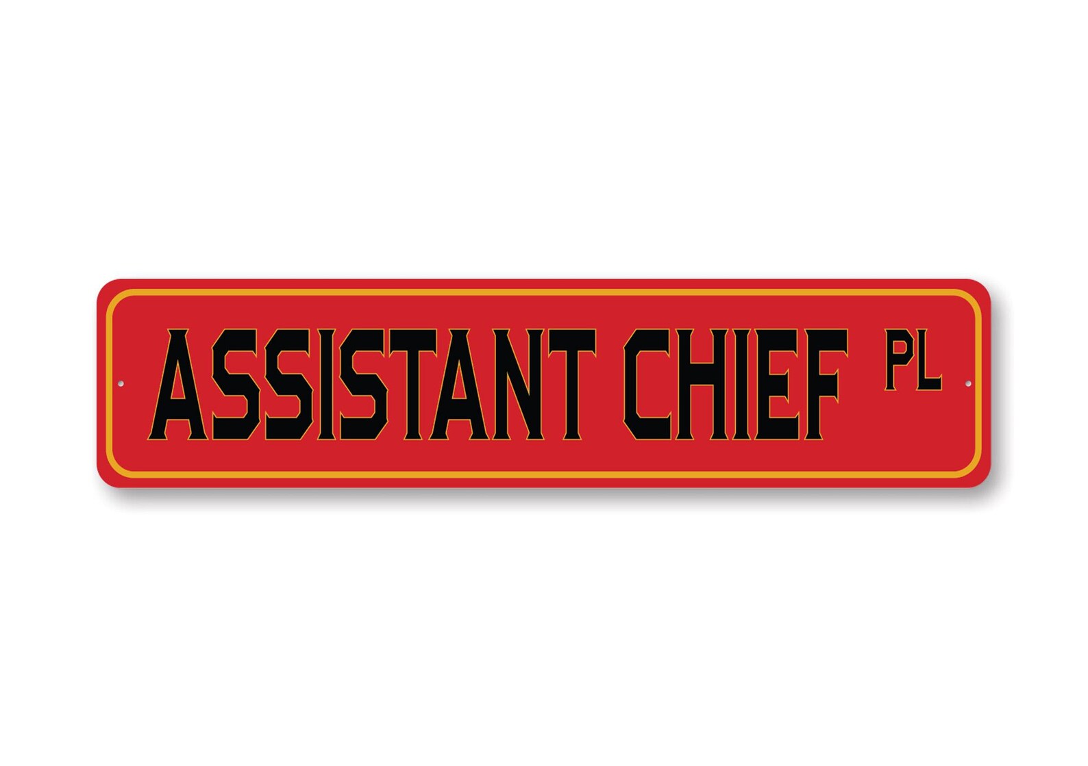 Assistant Chief Place Sign, Firefighter Gift, Firehouse Decor, Fire ...