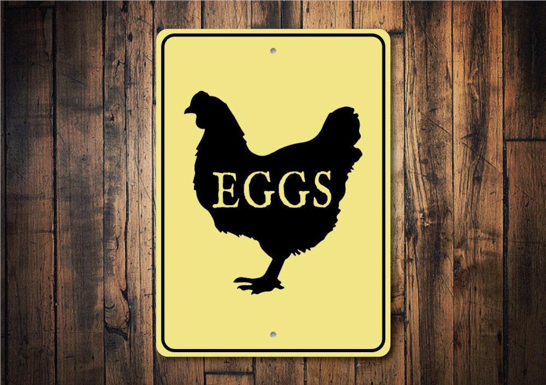 Chicken Egg Sign, Sign for Chicken Coop, Chicken Coops, Chicken Egg ...