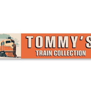 Kids Train Collection Sign, Train Collection, Model Train Collection ...