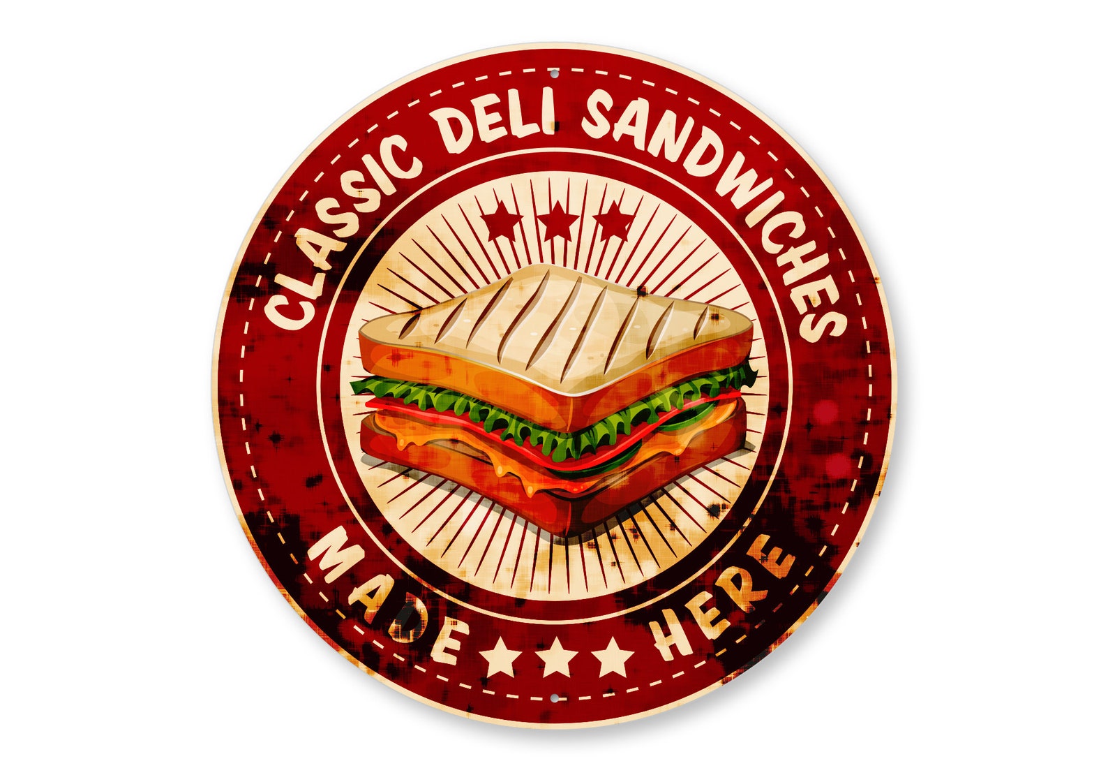 Classic Deli Sandwich Sign Kitchen Sign Food Lovers - Etsy
