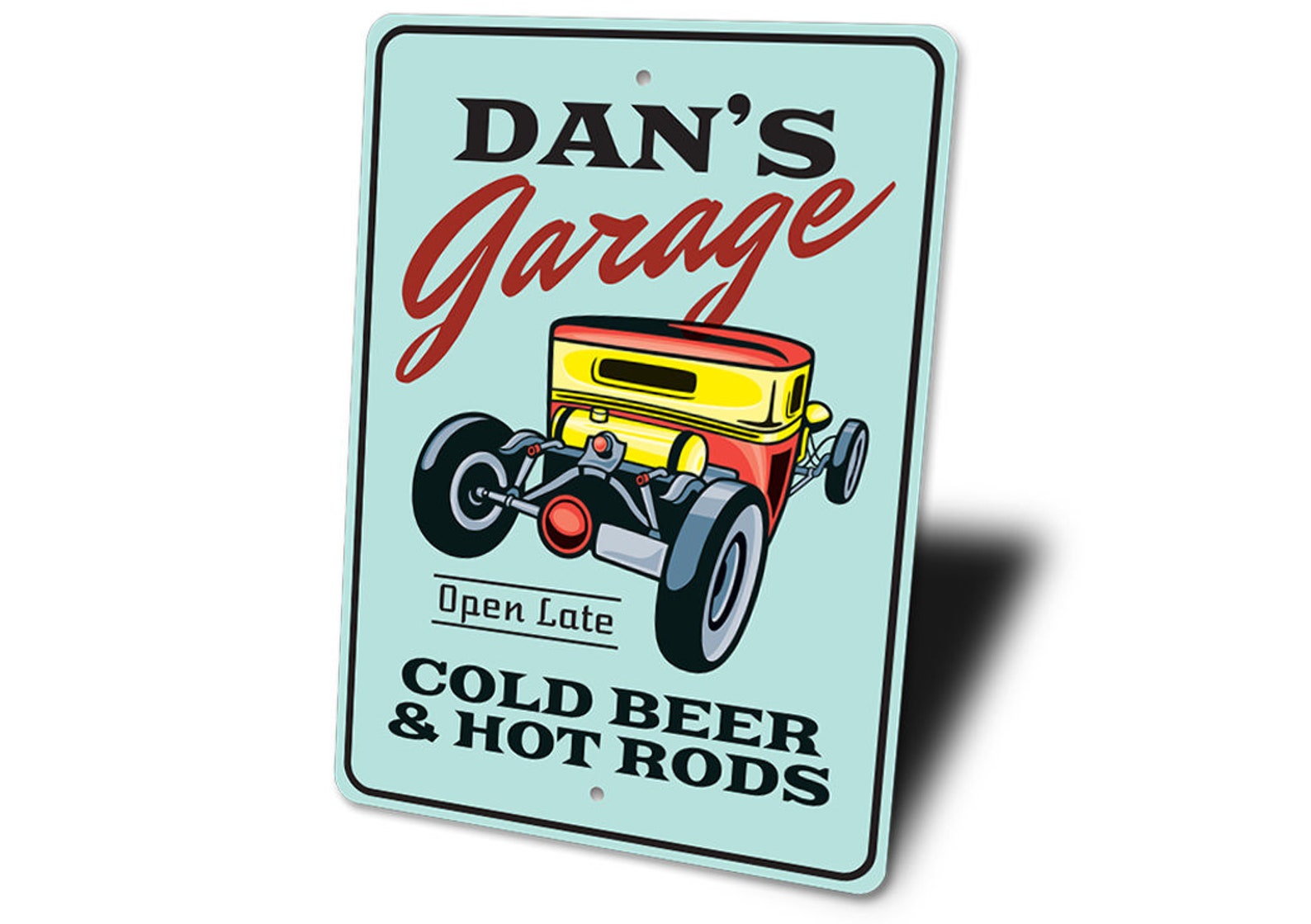 Personal Garage Sign Hot Rod Garage Cold Beer and Hot Rods - Etsy