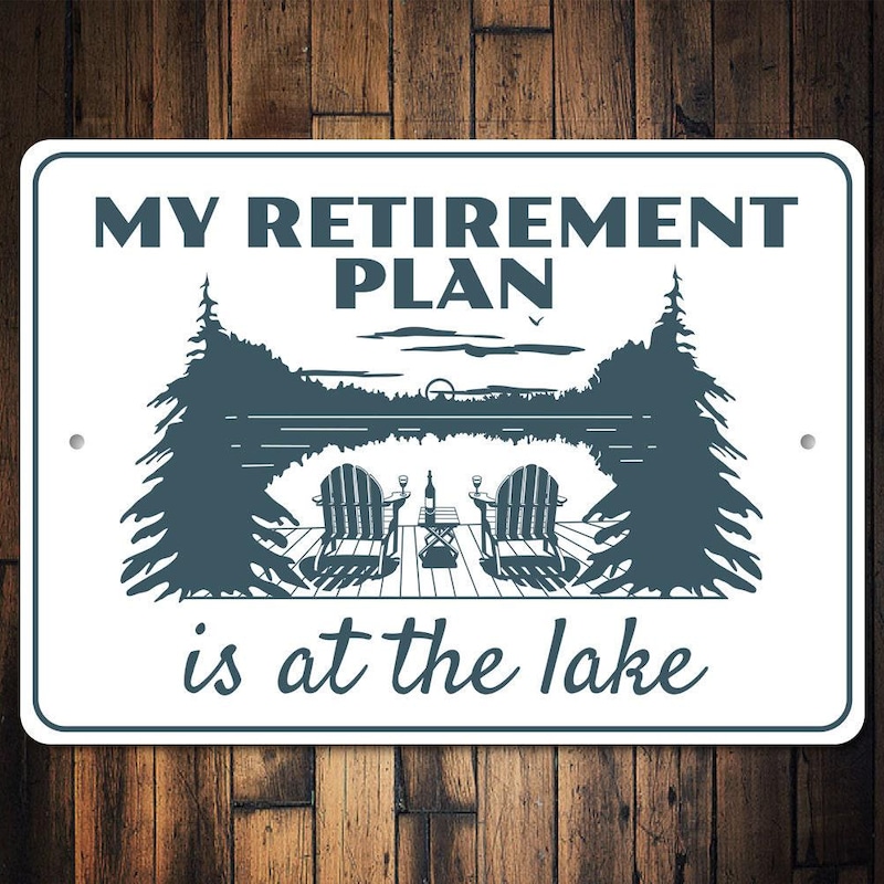 Lake Retirement Wall Decor - Etsy