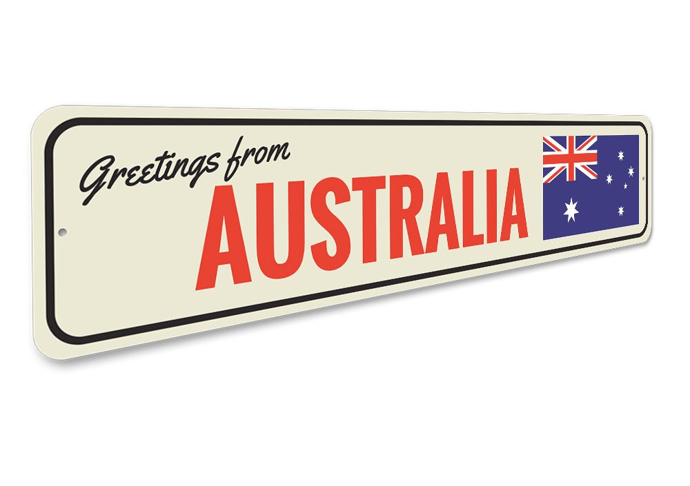 Australia Welcome Sign Australia Lovers Sign Australian - Etsy
